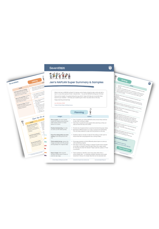 A simple guide to NAPLAN writing - Seven Steps to Writing Success