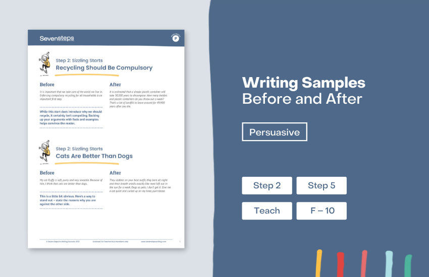 Persuasive Writing Samples Seven Steps To Writing Success