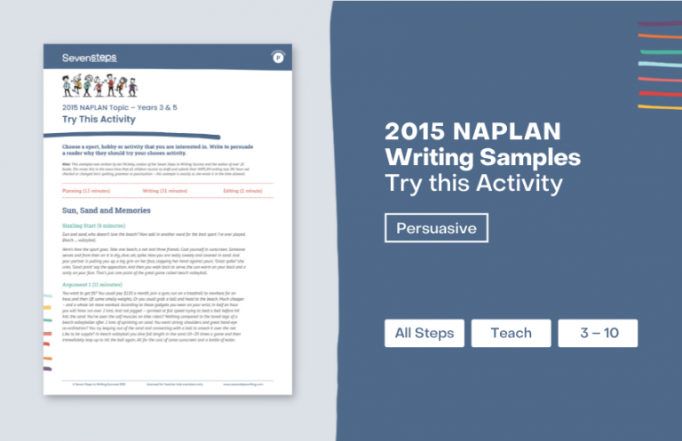 NAPLAN Writing Samples - Seven Steps