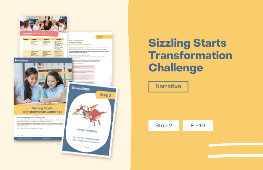 Transform student writing with Sizzling Starts - Seven Steps