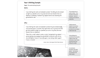 Narrative student writing samples that will blow you away!