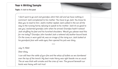 Narrative student writing samples that will blow you away!