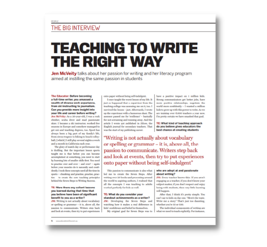 Jen McVeity OAM - Founder and CEO at Seven Steps to Writing Success